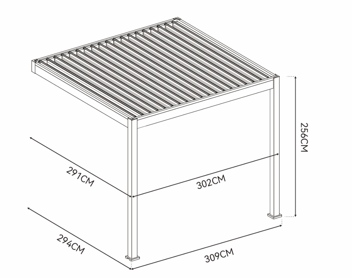 Pergola pavėsinė Royal PRO - brevo.lt