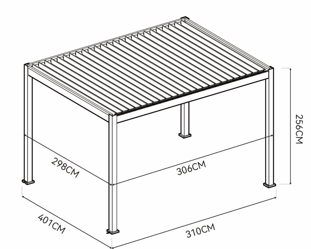 Pergola pavėsinė Royal PRO - brevo.lt